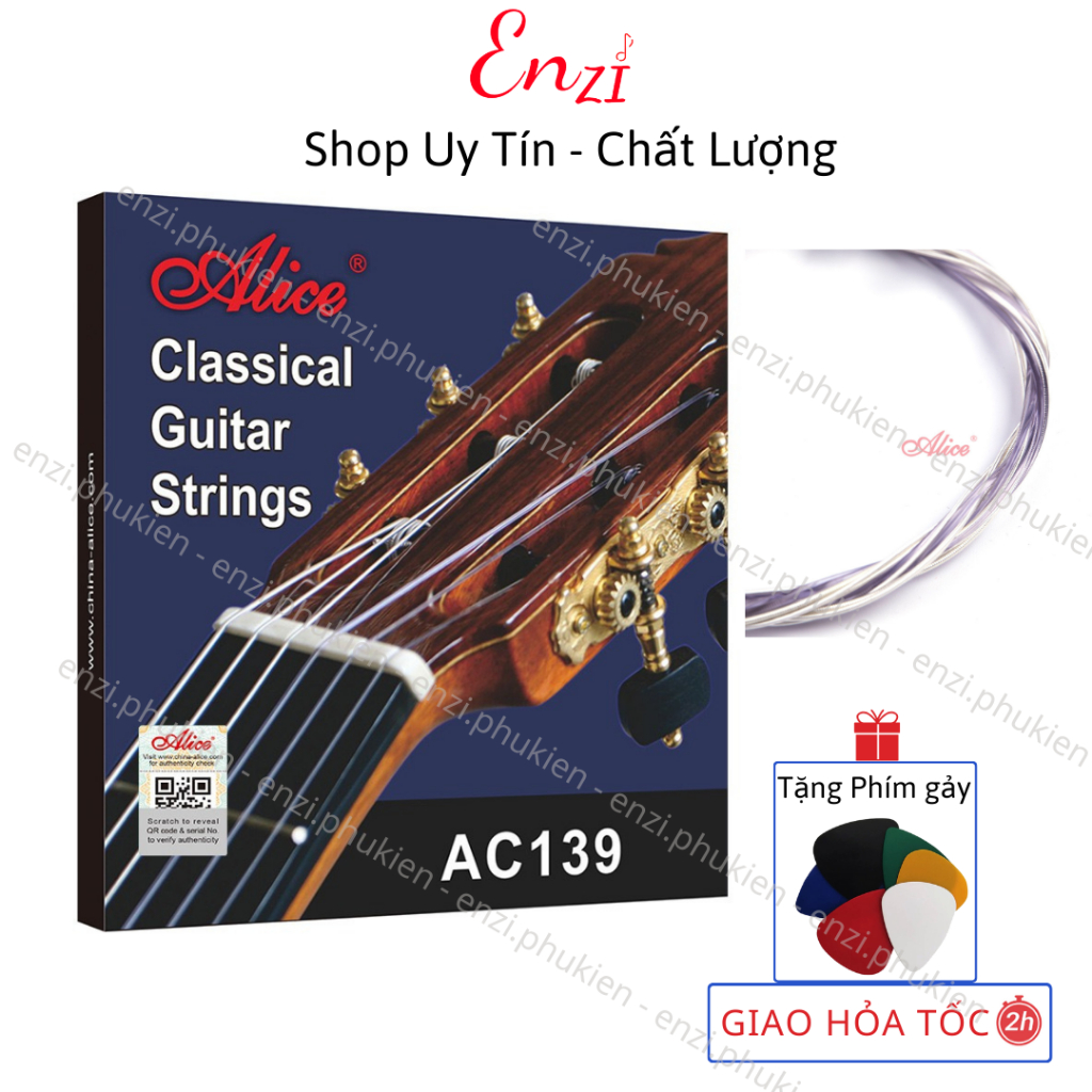 Dây đàn guitar classic Alice AC130 chính hãng dây nilon cho đàn ghita cổ điển Enzi | Shopee Việt Nam