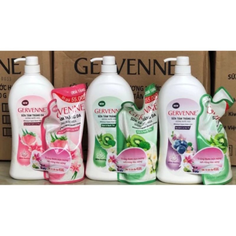 Sữa tắm Gervenne( 900g + 450g) | Shopee Việt Nam
