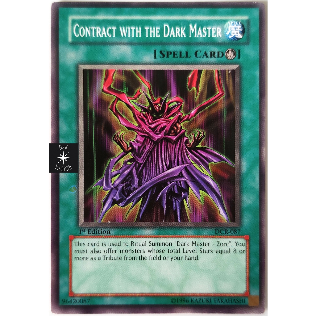 [BaK Yu-Gi-Oh!] [Thẻ Bài Chính Hãng] Contract with the Dark Master |EN| Common | Shopee Việt Nam