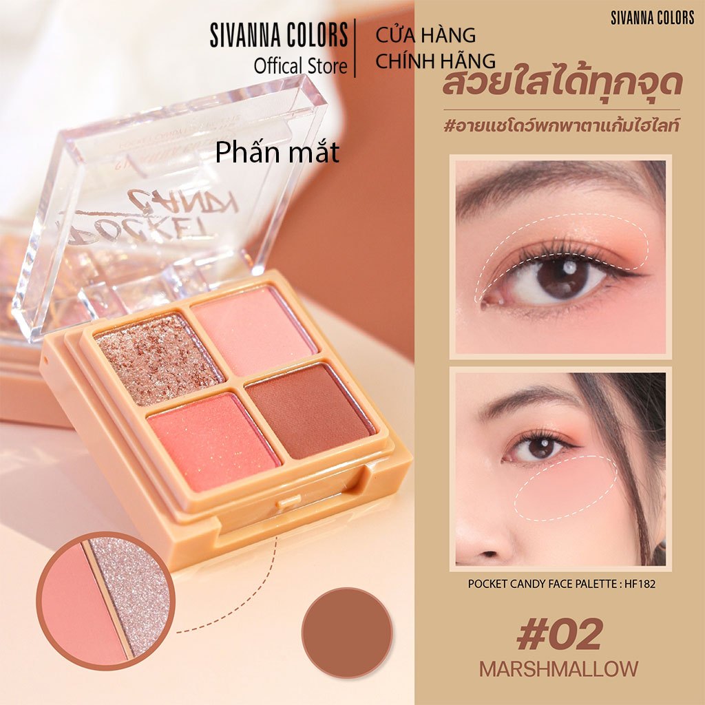 [From Thailand] Phấn mắt 6 ô Sivanna Colors Pocket Candy Face Palette ...