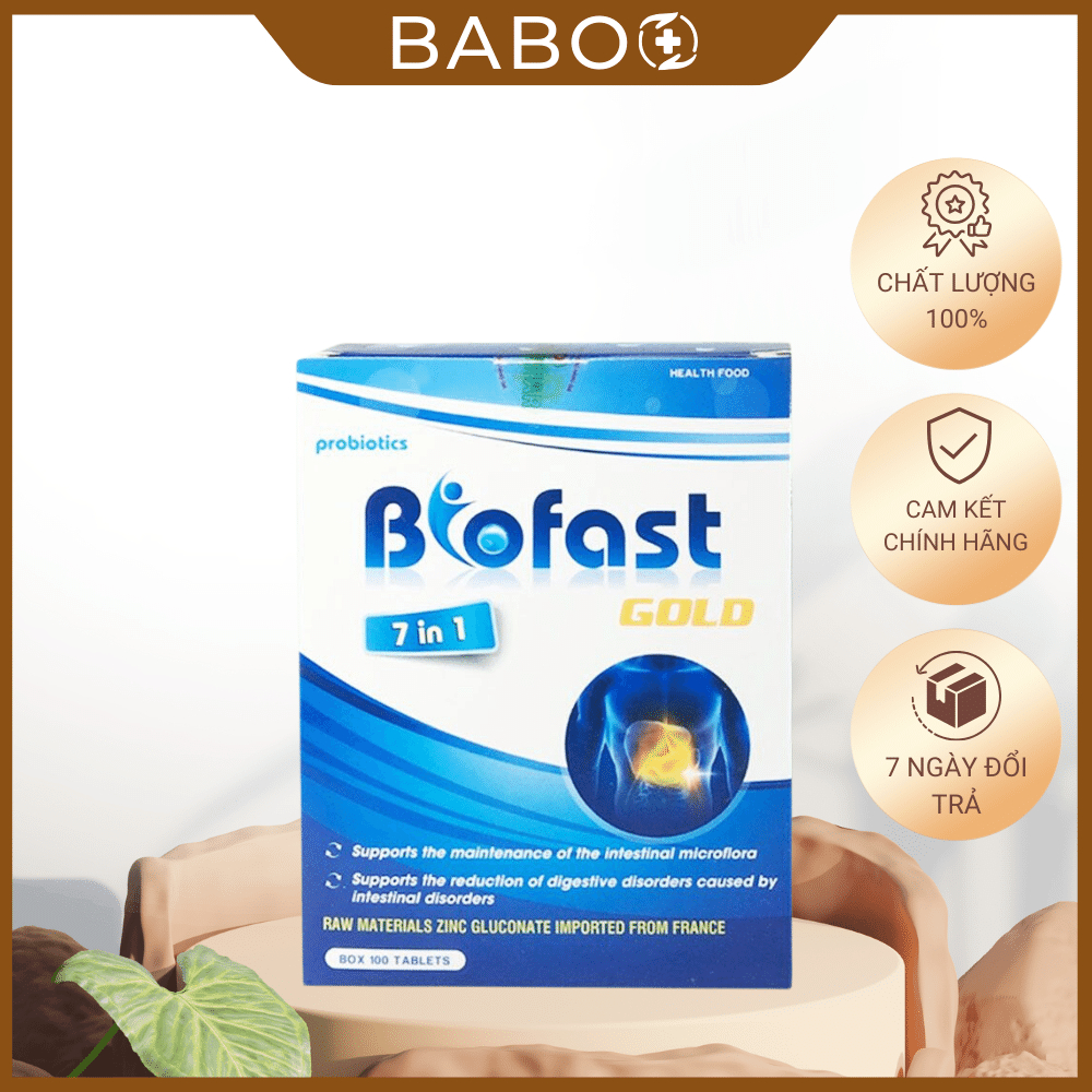 Men vi sinh Biofast Gold hỗ trợ duy trì hệ vi sinh đường ruột, Enzyme ...