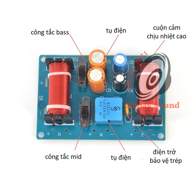 PHÂN TẦN BASS TRUNG TRÉP 3 LOA CHO LOA NHỎ - MẠCH PHÂN TẦN 3 ĐƯỜNG ...