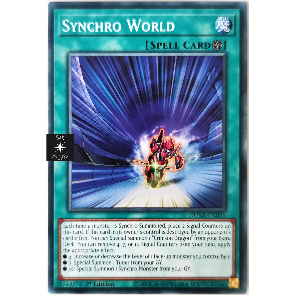 [BaK Yugioh] Synchro World |EN+AE| Common [Chính Hãng] | Shopee Việt Nam
