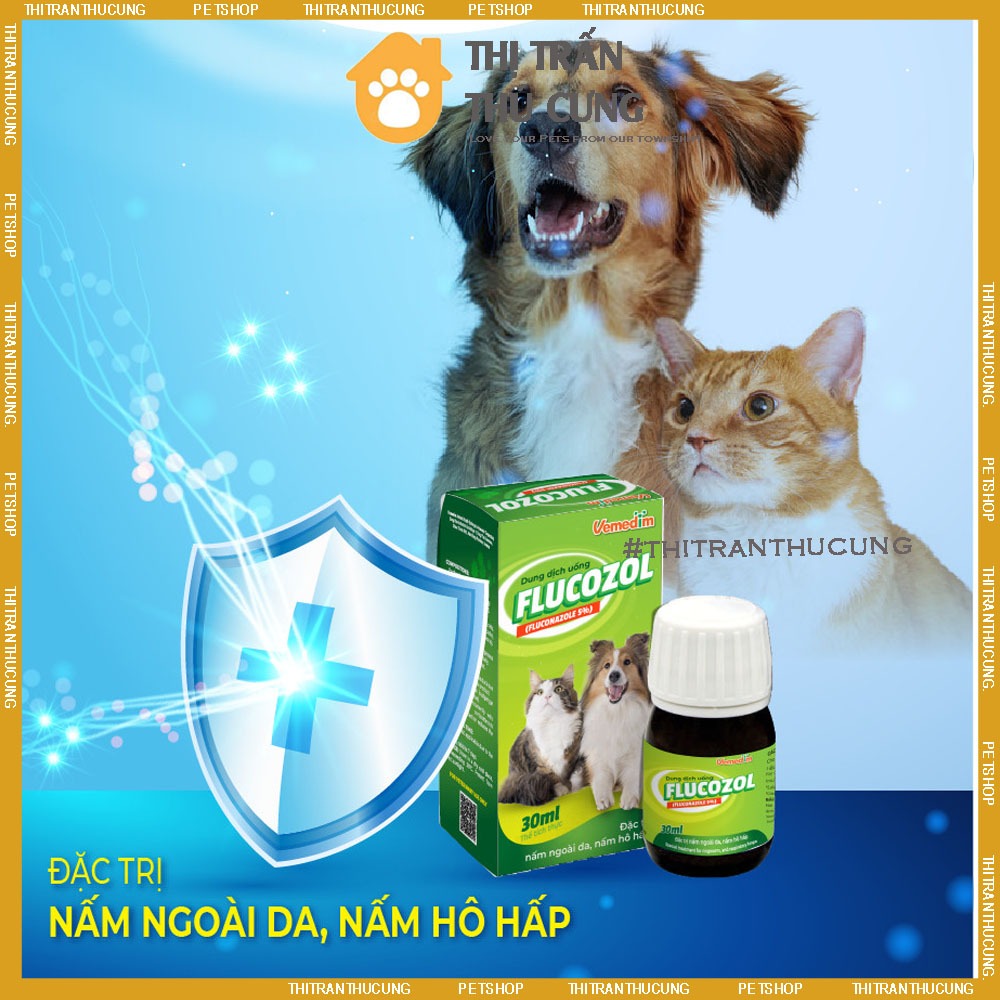 Vemedim Flucozol - Dung dịch xử lý nấm ngoài da cho chó mèo 30ml ...