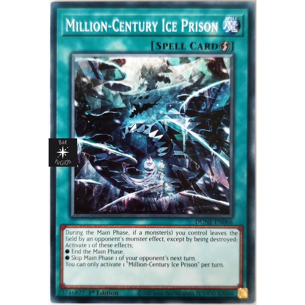 [BaK Yu-Gi-Oh!] [Thẻ Bài Chính Hãng] Million-Century Ice Prison |EN+AE| Rare / Common | Shopee ...
