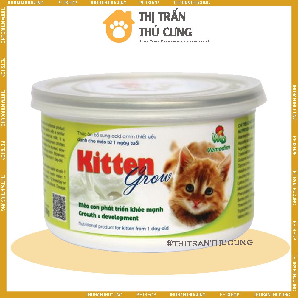 Vemedim Kitten Grow - Sữa Bột Cao Cấp Dành Cho Mèo Con Lon 100g ...