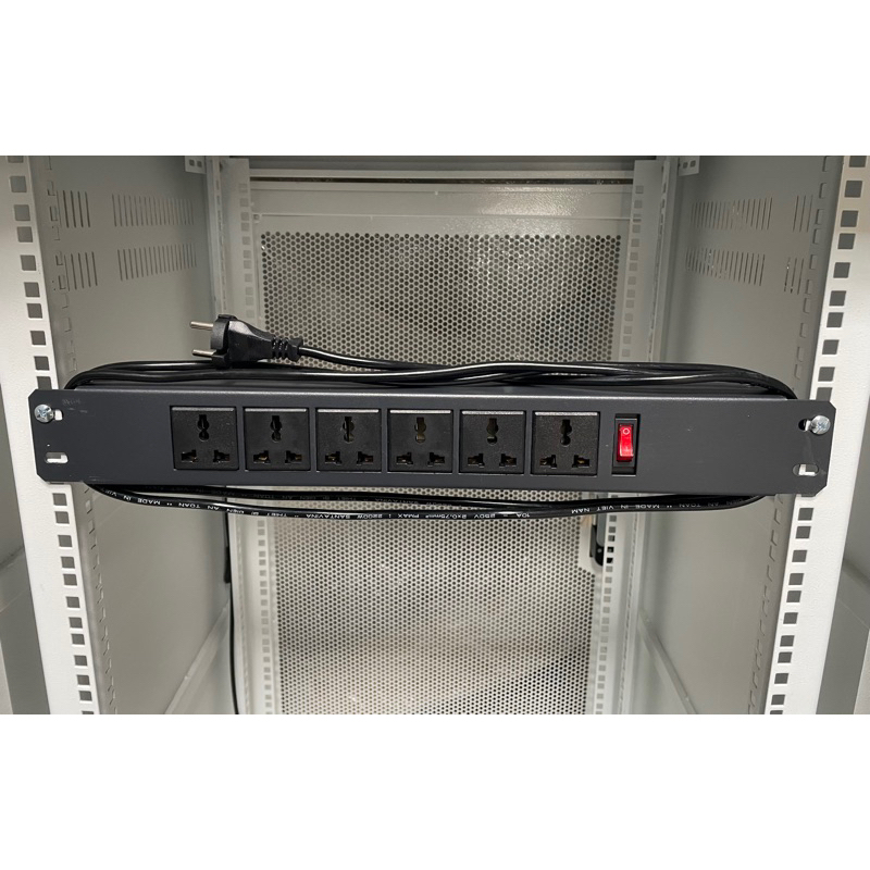 Ổ cắm điện, Thanh Nguồn PDU rack 6 cổng đa năng 10A cho tủ Rack 19inh | Shopee Việt Nam