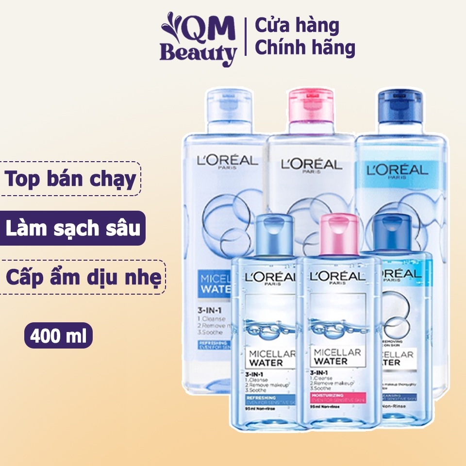 Nước tẩy trang L'Oreal Paris 3in1 Micellar Water làm sạch sâu, dưỡng ẩm chính hãng | Shopee Việt Nam