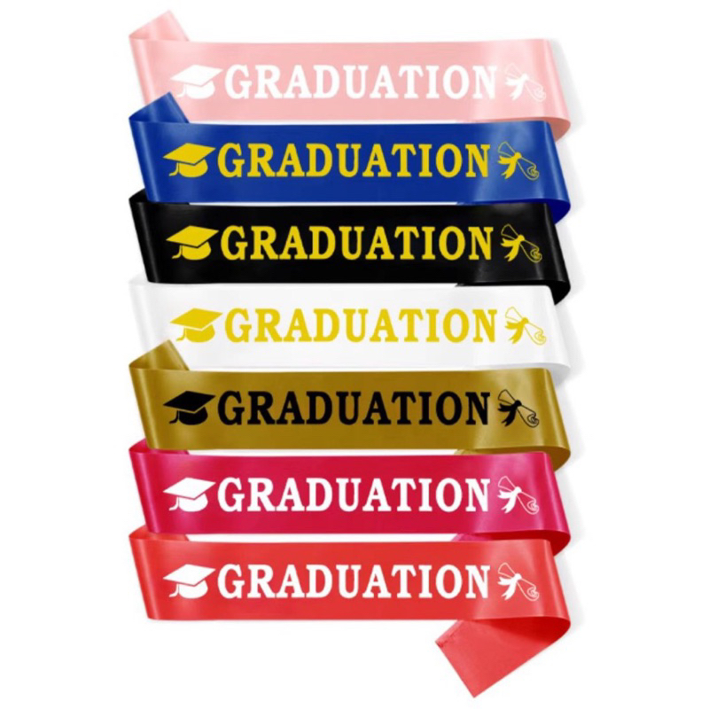Dải băng đeo chéo,dây đeo vai sash chúc mừng lễ tốt nghiệp Graduation ...