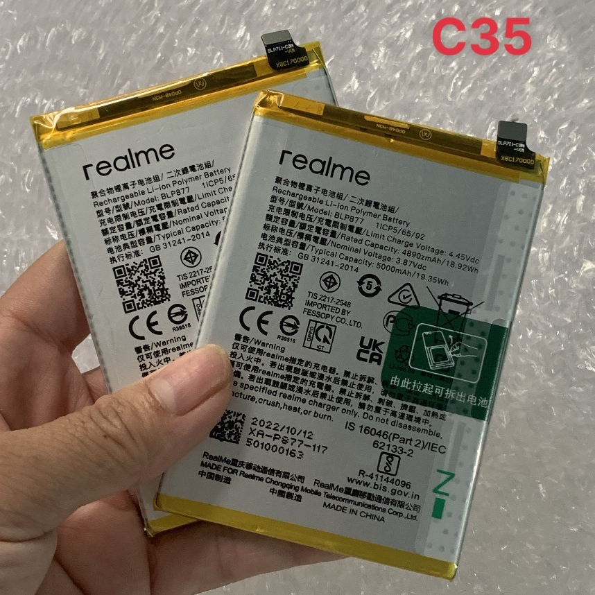 Pin Realme C35 / Realme 8i /BLP877 zin dung lượng 5000mAh | Shopee Việt Nam