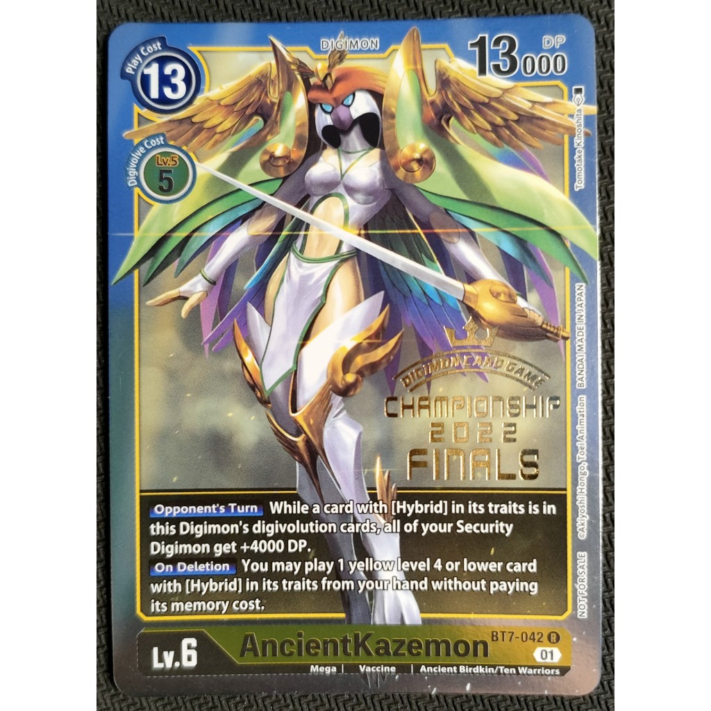 [DIGIMON] AncientKazemon (CHAMPIONSHIP 2022 FIANLS) - BT7-042 | Shopee Việt Nam