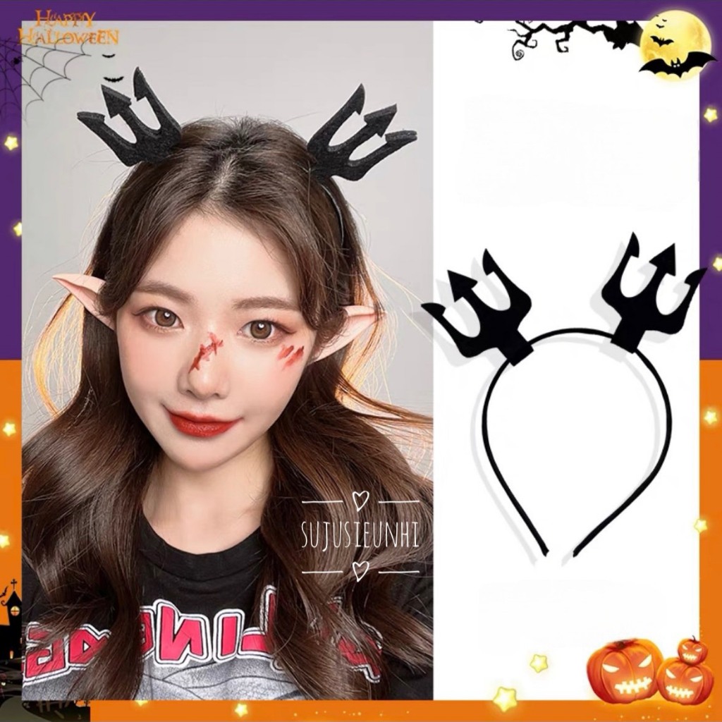 22 Mẫu Phụ Kiện Bờm Tóc Băng đô Hình Cánh Quỷ Mũ Mèo Bí Ngô Nhện Halloween Shopee Việt Nam