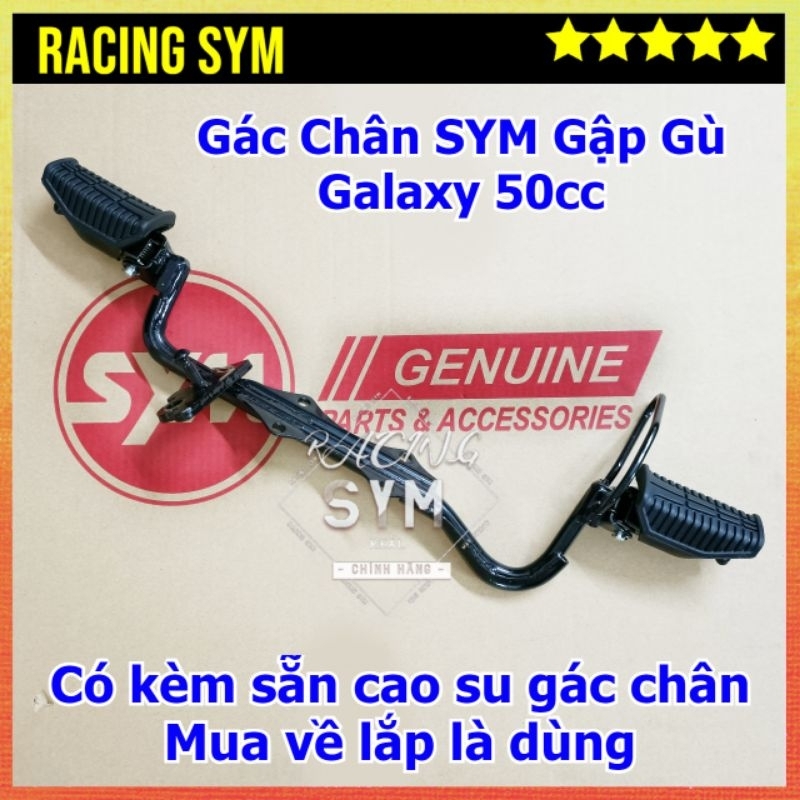 Gác máy xe Galaxy 50cc chính hãng SYM có gập gù | Shopee Việt Nam