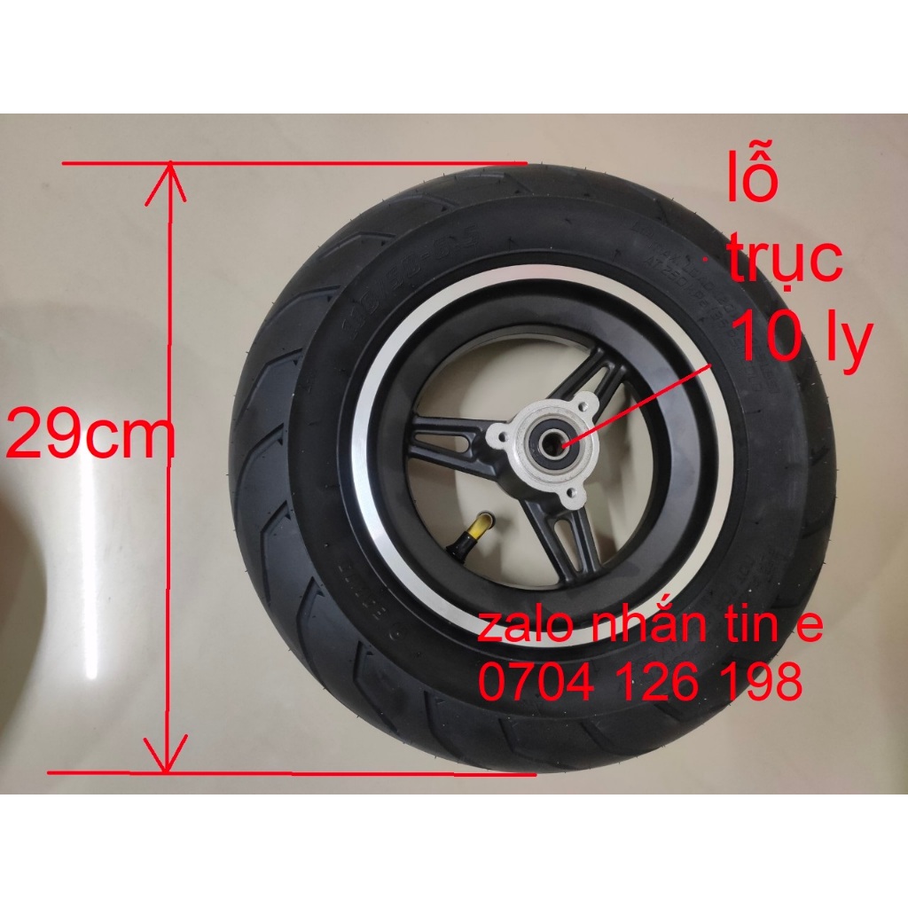 Bánh trước 11inch, bánh chế xe điện 29cm đường kính, bánh xe cukace, ngang lốp 10cm | Shopee ...