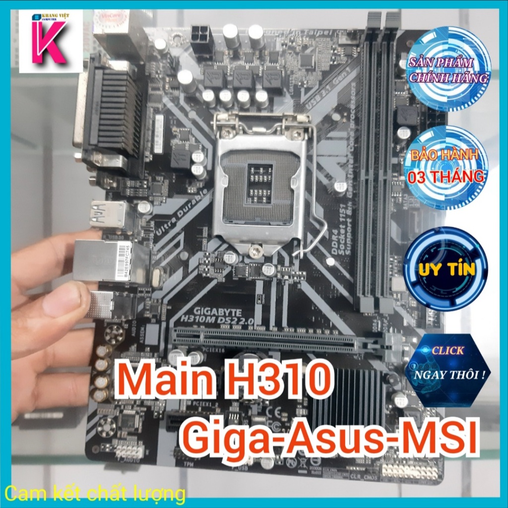 Main PC H310 Giagabyte/Asus/MSI chạy tốt giá rẻ, BH 03 Tháng | Shopee ...