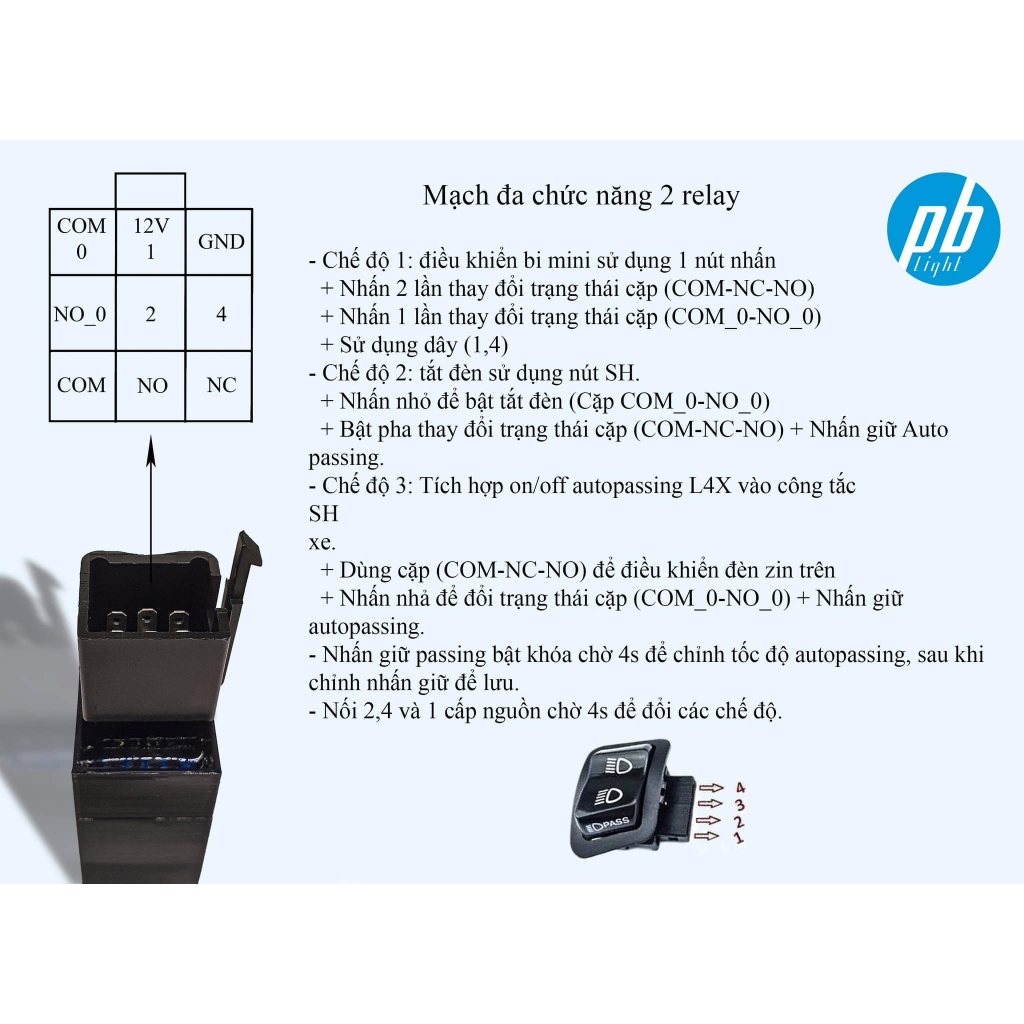 Mạch Auto Passing Đa Năng Cho L4X Bimi SH | Shopee Việt Nam