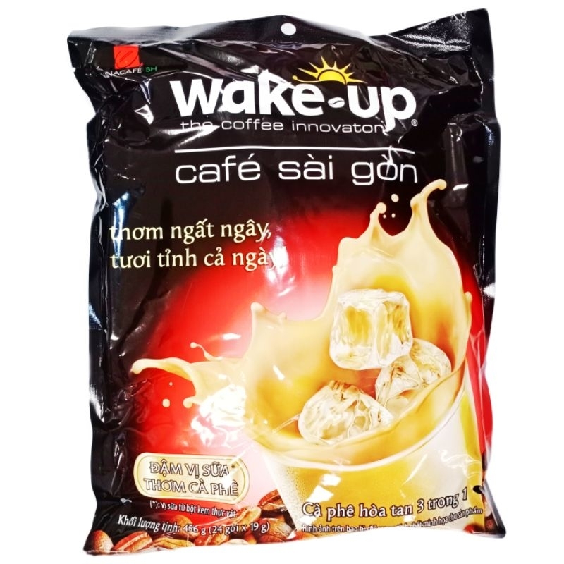 Cafe Wake up cafe Sài Gòn 456g (24 gói x 19g) | Shopee Việt Nam