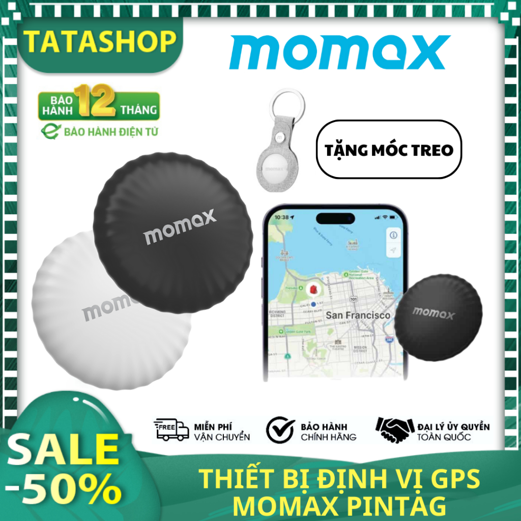 Thiết Bị Định Vị GPS Momax PINTAG BR5, định vị ô tô, xe máy, trẻ em ...
