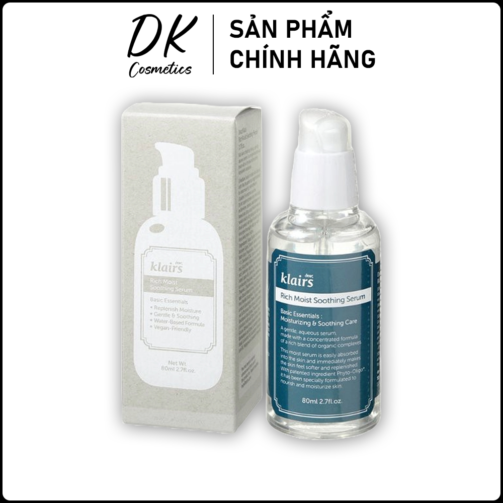 Tinh Chất Dưỡng Da Dear Klairs Rich Moist Soothing Serum 80ml | Shopee ...