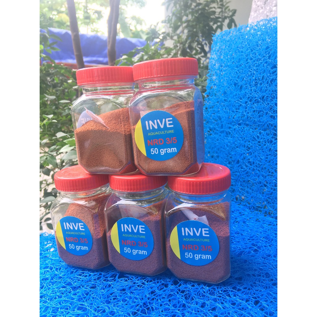Cám INVE NRD 3/5 cao cấp nhập THÁI, thức ăn cá cảnh loại nhỏ chuyên dụng dành cho cá bảy màu ...