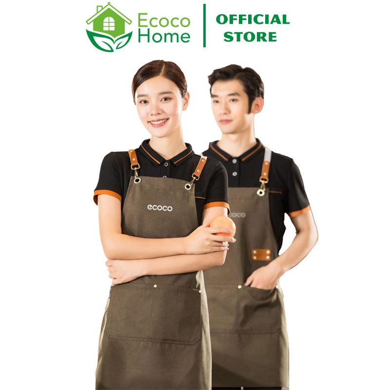 Tạp Dề ECOCO Chống Thấm Nước Thời Trang, Tạp Dề Pha Chế Chuyên Dụng Nhà Hàng, Đồng Phục Nam Nữ ...