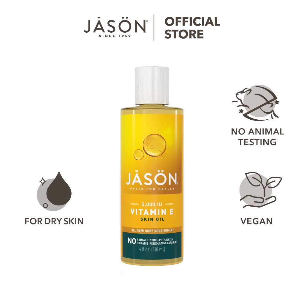 Dầu dưỡng da JASON 5,000 IU VITAMIN E SKIN OIL 118ml | Shopee Việt Nam