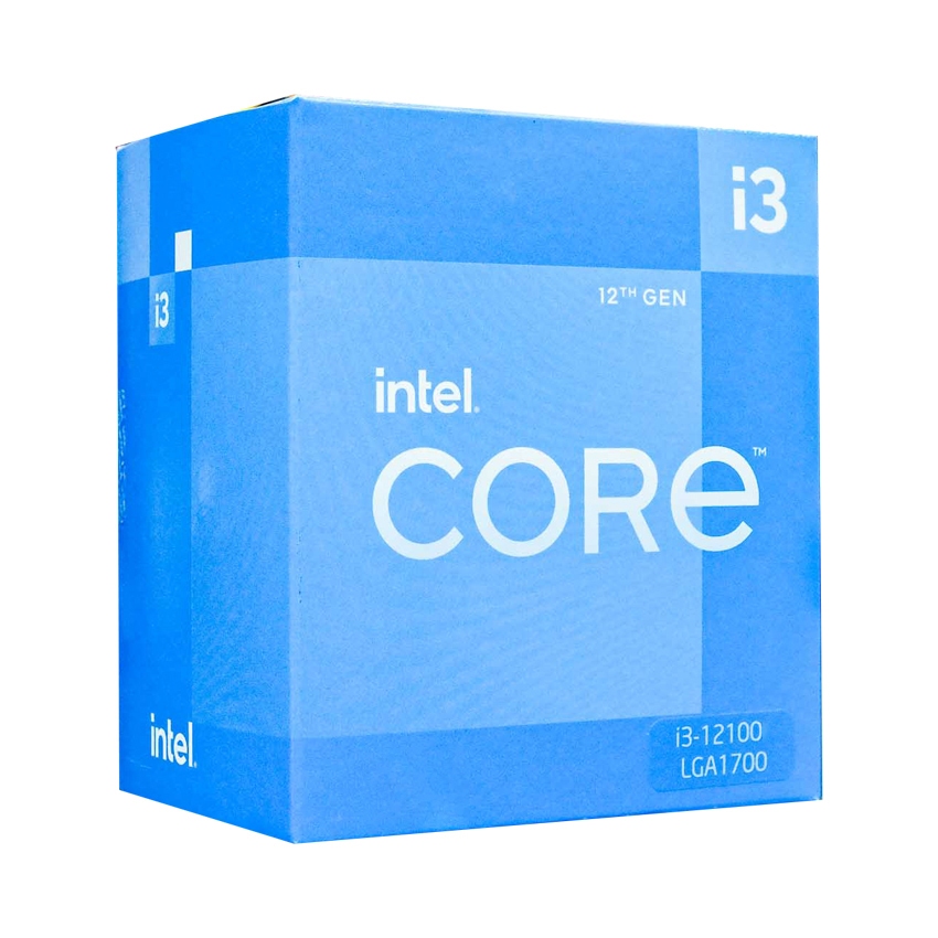 CPU INTEL CORE I3-12100 (3.3GHZ TURBO UP TO 4.3GHZ, 4 NHÂN 8 LUỒNG ...