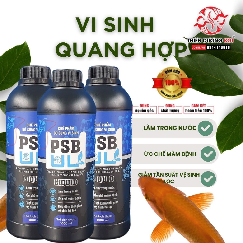 Chế phẩm sinh hợp PSB UL 1000ml (hàng Aquamaster Uni President )| xử lý nước hồ cá Koi | Shopee ...