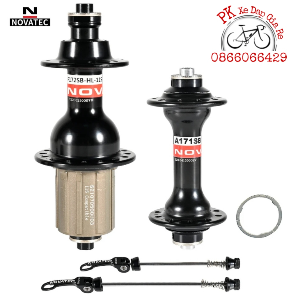 Hub NOVATEC A171SB/F172SB 20/24 lỗ - Cối HG 11 Speed, Đùm Novatec 20/24 ...
