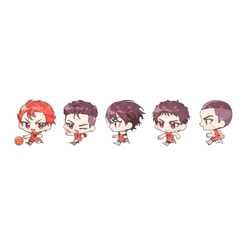 Mô hình standee Slam Dunk mini đội Shohoku (Hanamichi, Ryota, Rukawa ...