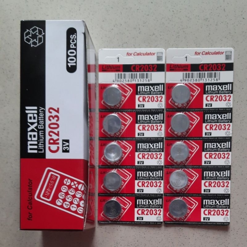 Vỉ 5 Viên Pin CMOS Maxell CR2032 Lithium 3v Tốt | Shopee Việt Nam