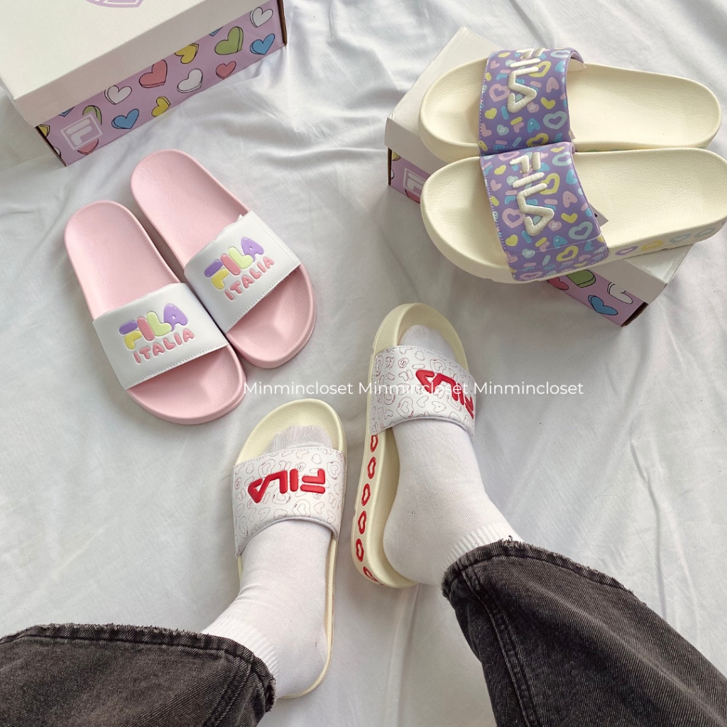 [AUTHENTIC 100%] Dép Slide Fila x Valentine 22 V-Day chính hãng full ...