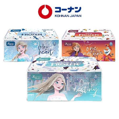Khăn giấy lụa BLESS YOU bộ sưu tập Disney Frozen 150 tờ 2 lớp | Shopee ...