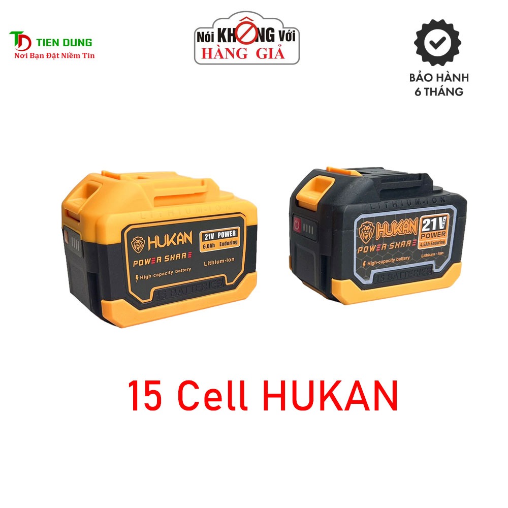 Pin HUKAN 21V dung lượng cao chân pin phổ thông vỏ ABS chống va đập ...