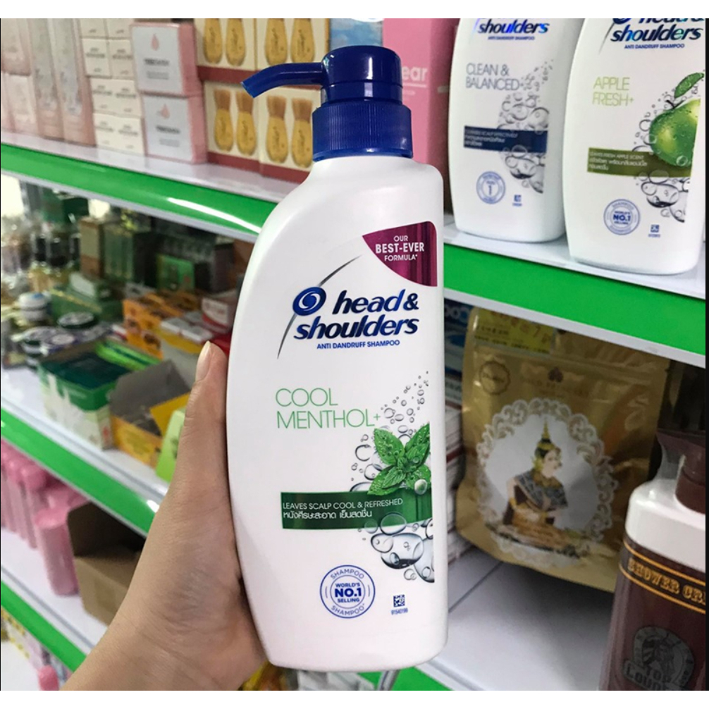 DẦU GỘI HEAD & SHOULDERS BẠC HÀ MÁT RƯỢI 370ML HEAD & SHOULDERS COOL ...