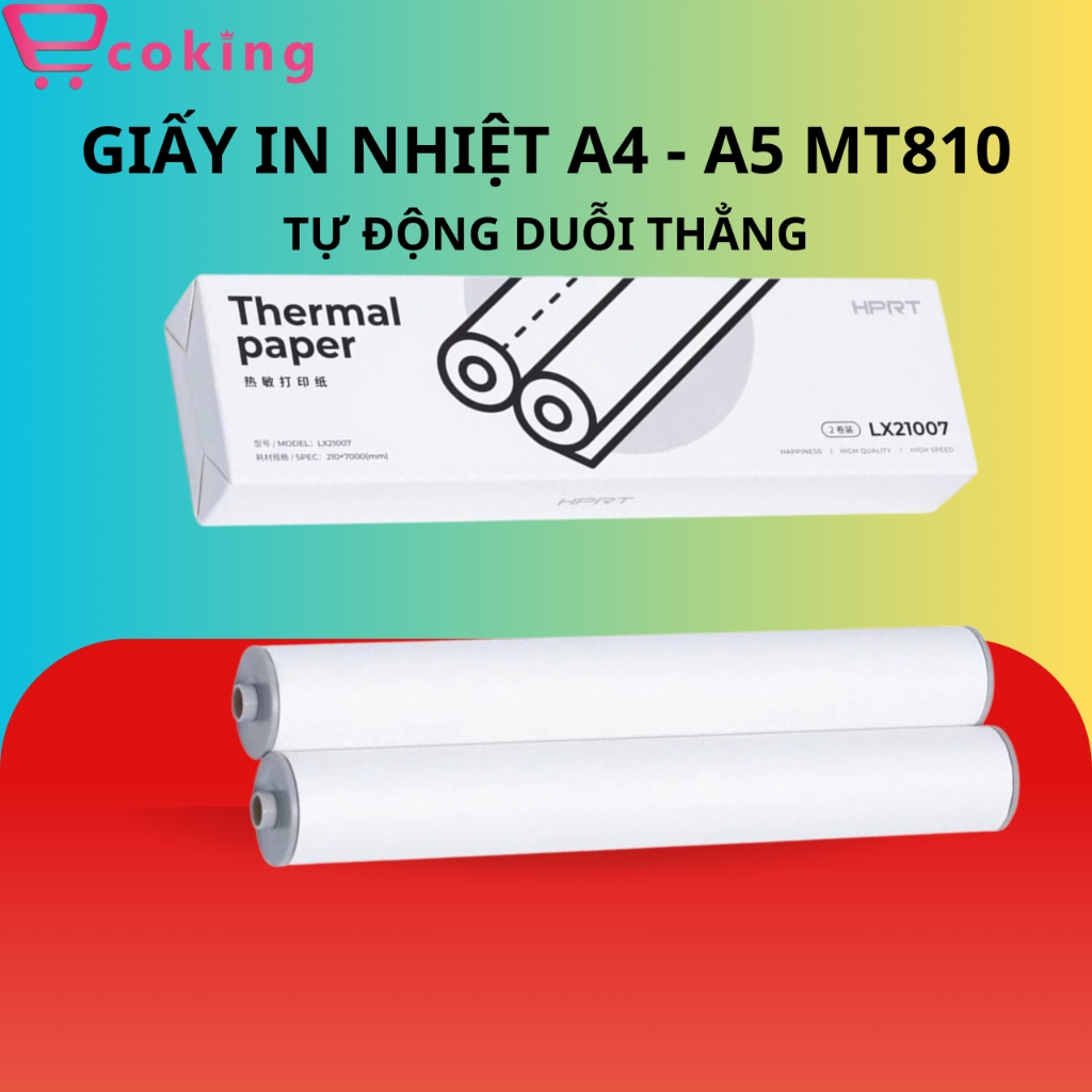 Giấy in Nhiệt MT810 ECOKING A4 chất lượng cao Cho Máy In Nhiệt MT810 ...