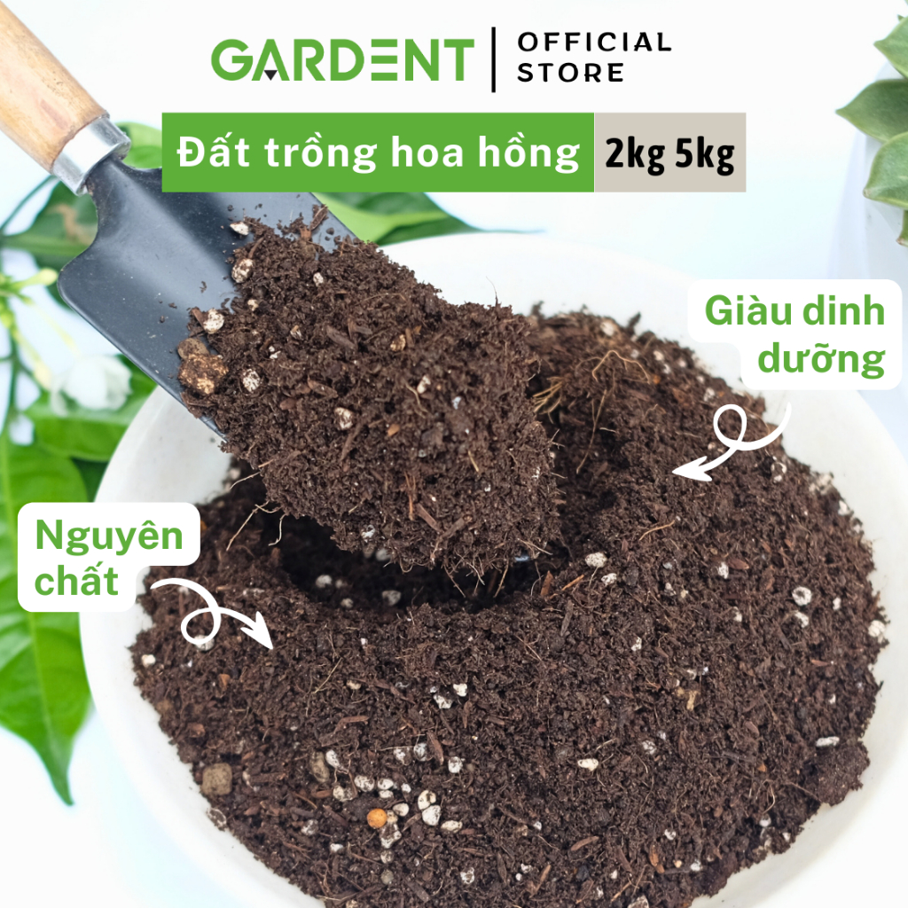 Đất Trồng Hoa Hồng Hữu Cơ GARDENT Đất Trộn Sẵn Nguyên Chất 100% Đã Qua Xử Lý Giàu Dinh Dưỡng Bao ...