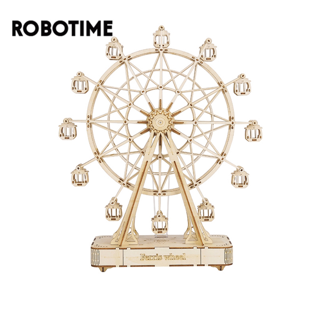 Robotime mô hình bằng gỗ tự lắp Rolife Ferris Wheel 3D Wooden Puzzle Music Box TGN01 Quà tặng ý ...