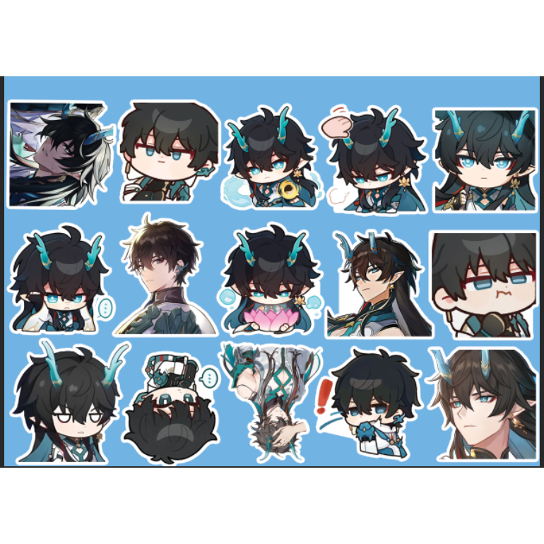 [Honkai Star Rail] - Set 10/15 Sticker Dan Heng/ Dan Heng IL Imbibitor ...