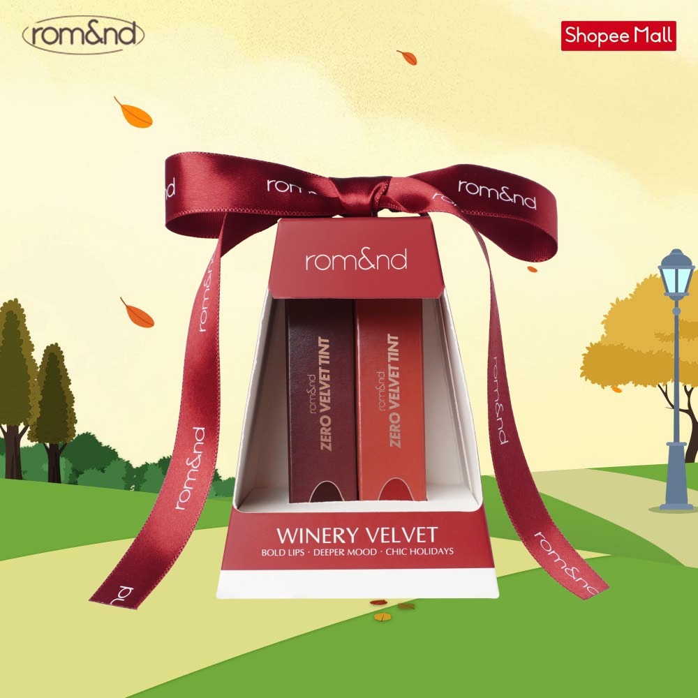 [HB GIFT] Romand Hộp Qùa + Dây Ruy Băng Winery Velvet Chirstmas (Quà ...