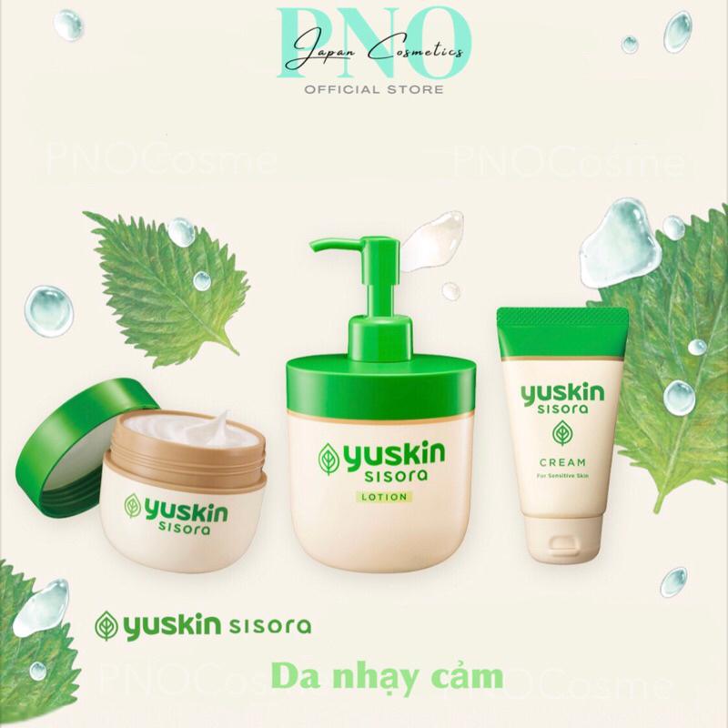 Kem dưỡng ẩm YUSKIN dòng SISORA xanh lá cho da nhạy cảm | Shopee Việt Nam