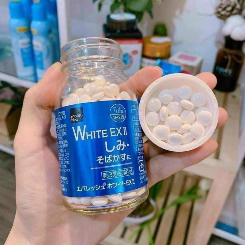 Viên Trắng Da White EX II 270 Viên [NỘI ĐỊA NHẬT] giúp da trắng sáng ...