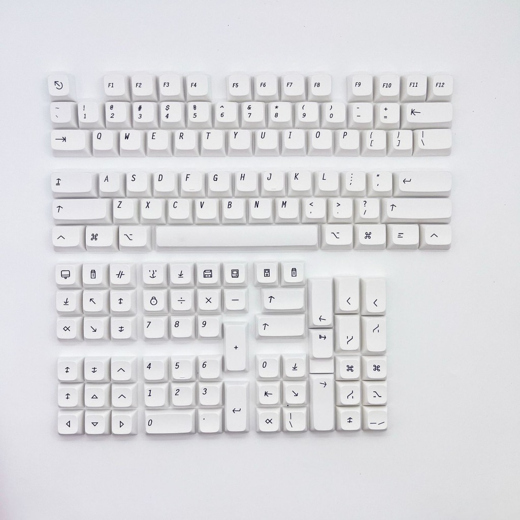 Keycap PBT Mac White - XDA - PBT Dyesub - 124 phím - Túi Zip | Shopee ...