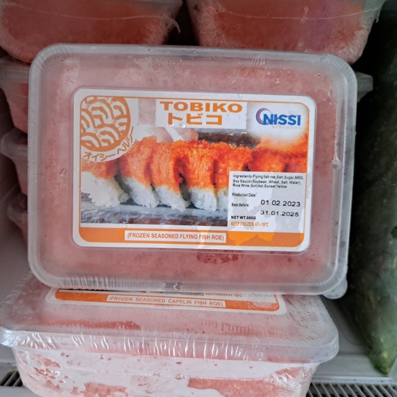 TRỨNG CÁ CHUỒN TOBIKO NHẬT 500G FULL HỘP (hàng chuẩn - date xa) | Shopee Việt Nam