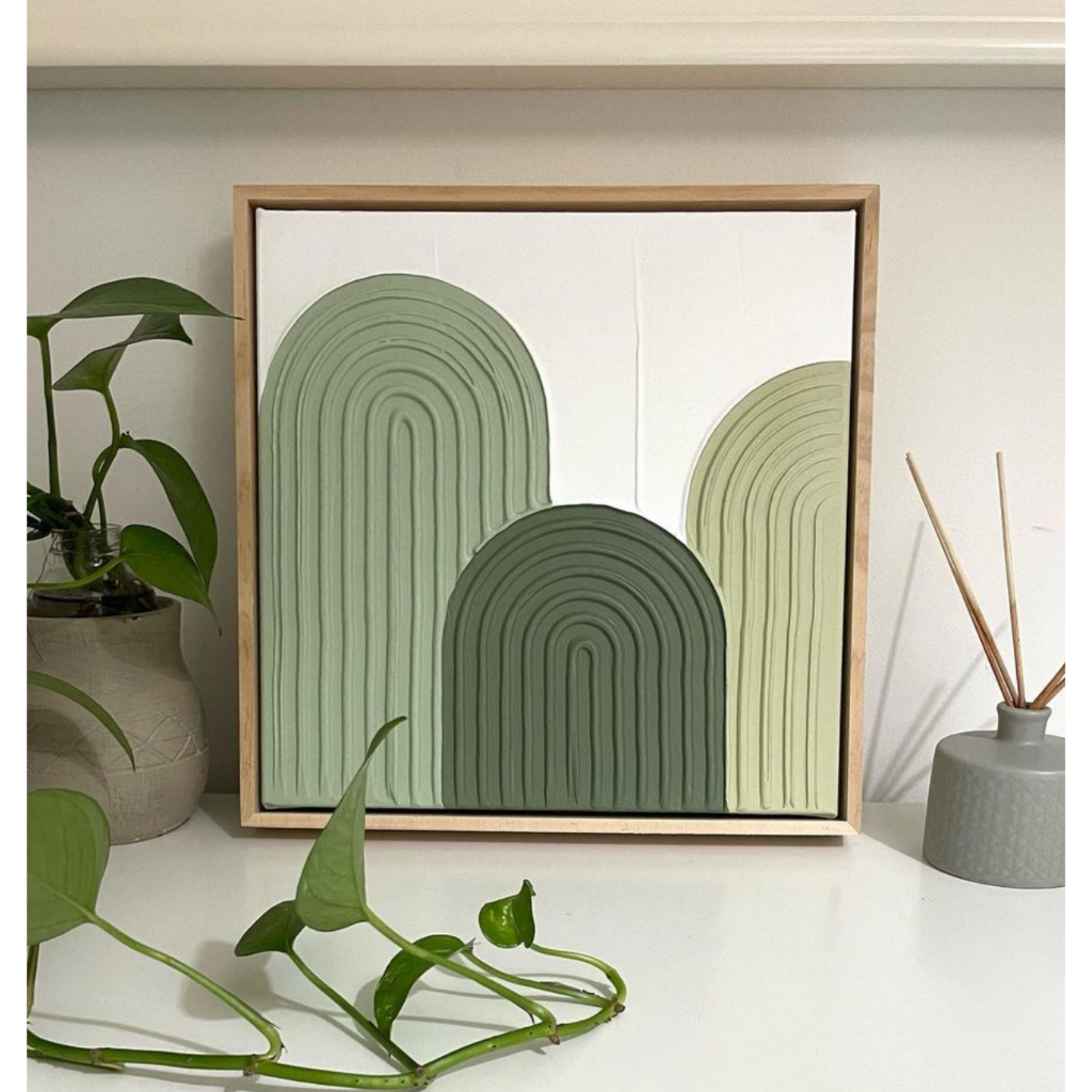 Tranh DIY Từ Bột Đắp Nổi Thạch Cao 3D Texture Art Thủ Công Phong Cách ...