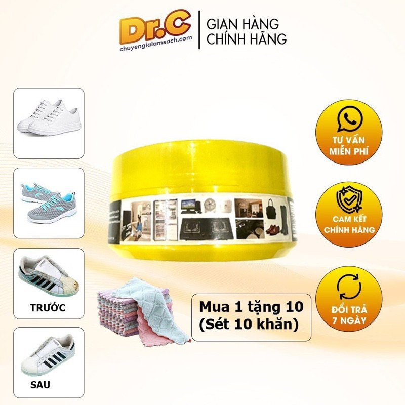 SÁP VỆ SINH GIẦY, ĐỒ DA - HIGHLY VERSATILE WIPES 330GR | Shopee Việt Nam