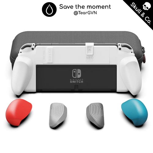 Bộ NeoGrip công thái học và túi Maxcarry Skull & Co cho Nintendo Switch ...