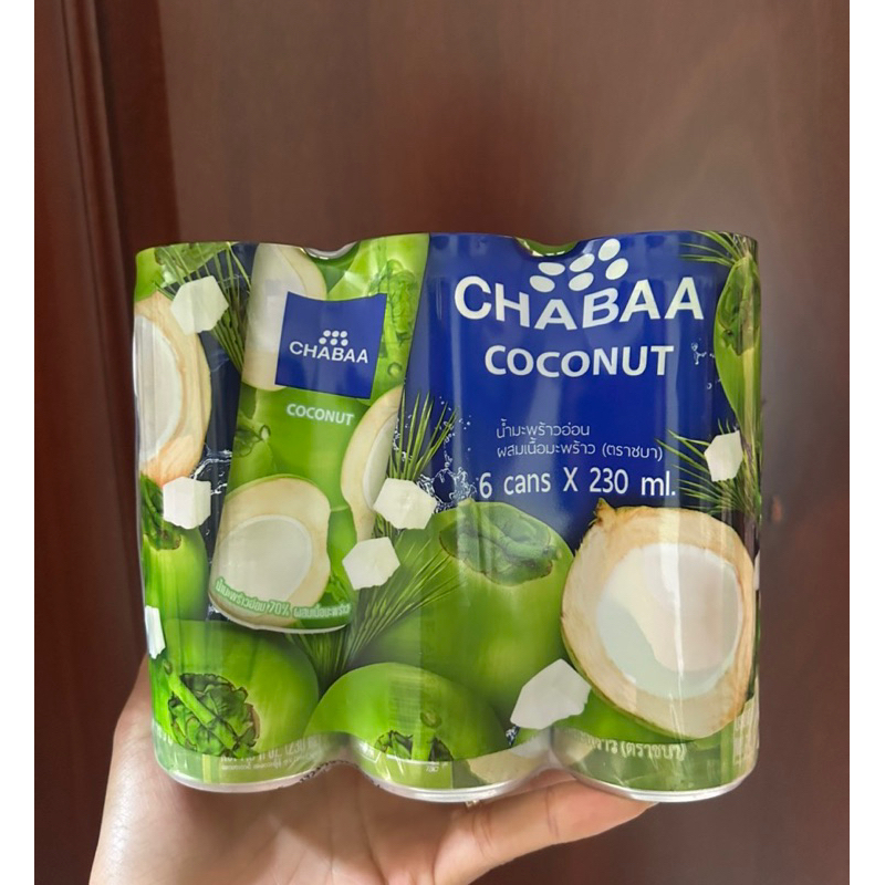 Lốc 6 Lon Nước Dừa Chabaa Thái Lan (230ml x 6 lon) | Shopee Việt Nam