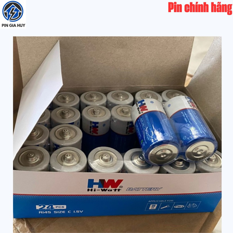 Pin trung HW vỉ 2 viên R14P chính hãng dung lượng cao | Shopee Việt Nam
