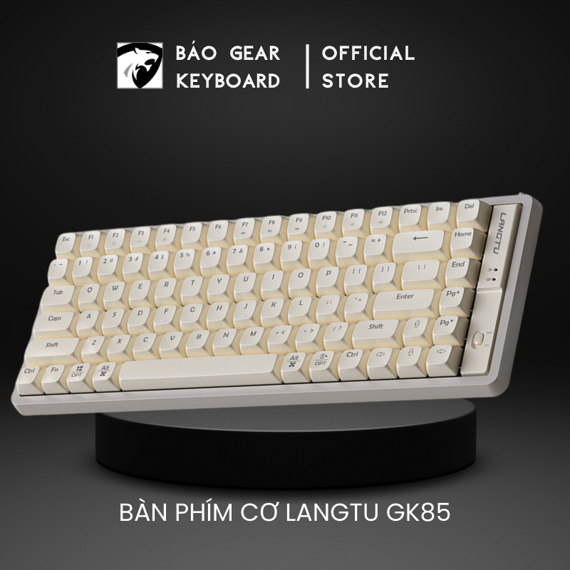 Bàn phím cơ LANGTU GK85 trắng Golden Swith ko hotswap | Shopee Việt Nam